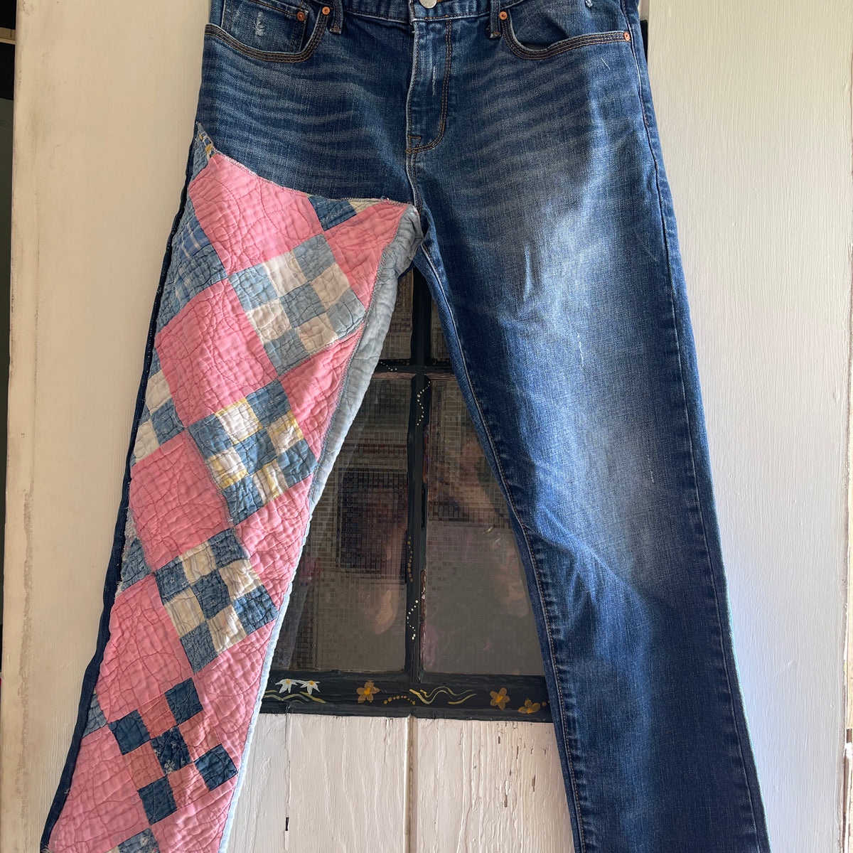QUILTED BOYFRIEND JEANS - 28– Cold Moon Collective